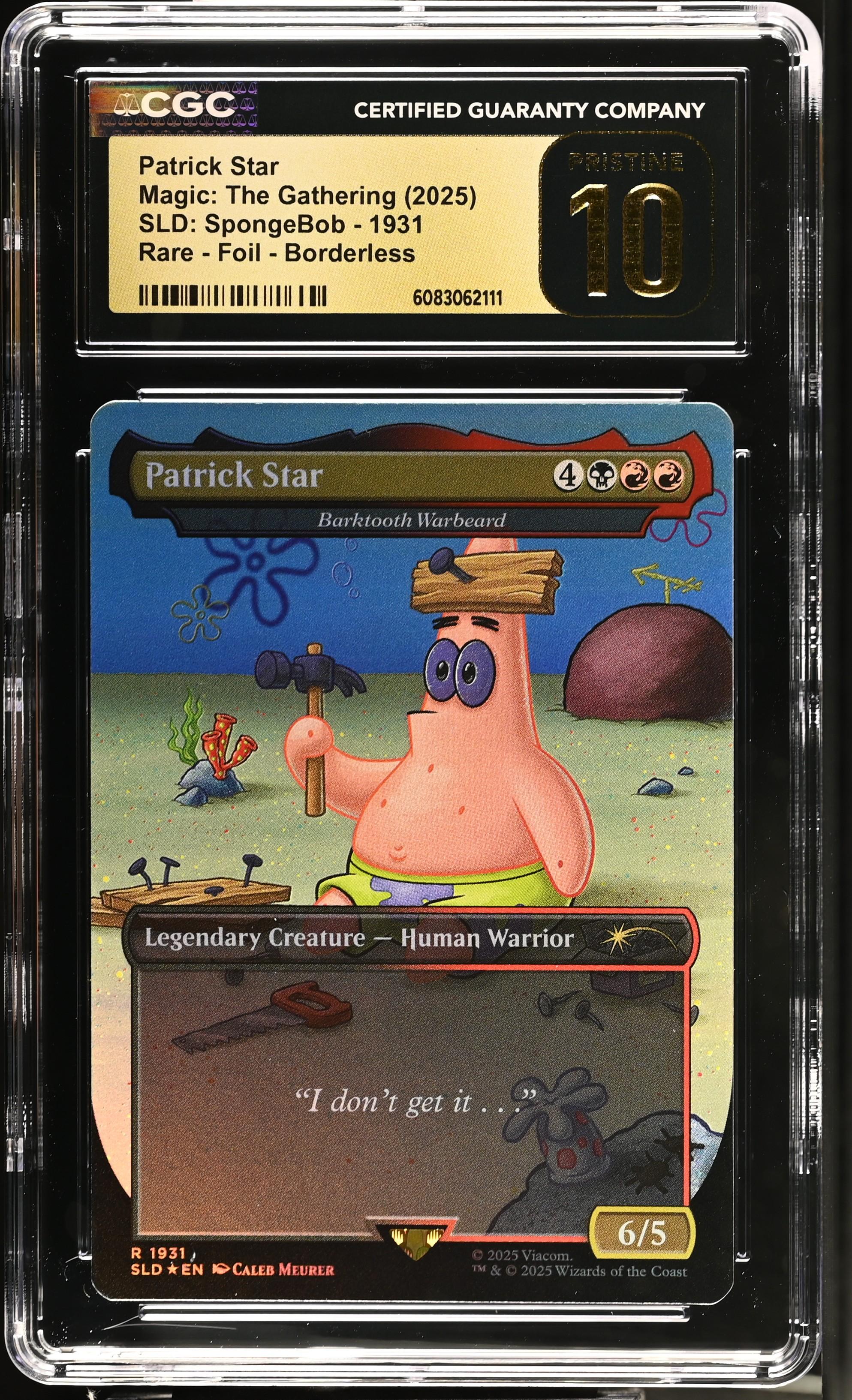 Barktooth Warbeard (Secret Lair Patrick Star - Foil CGC 10) #2111