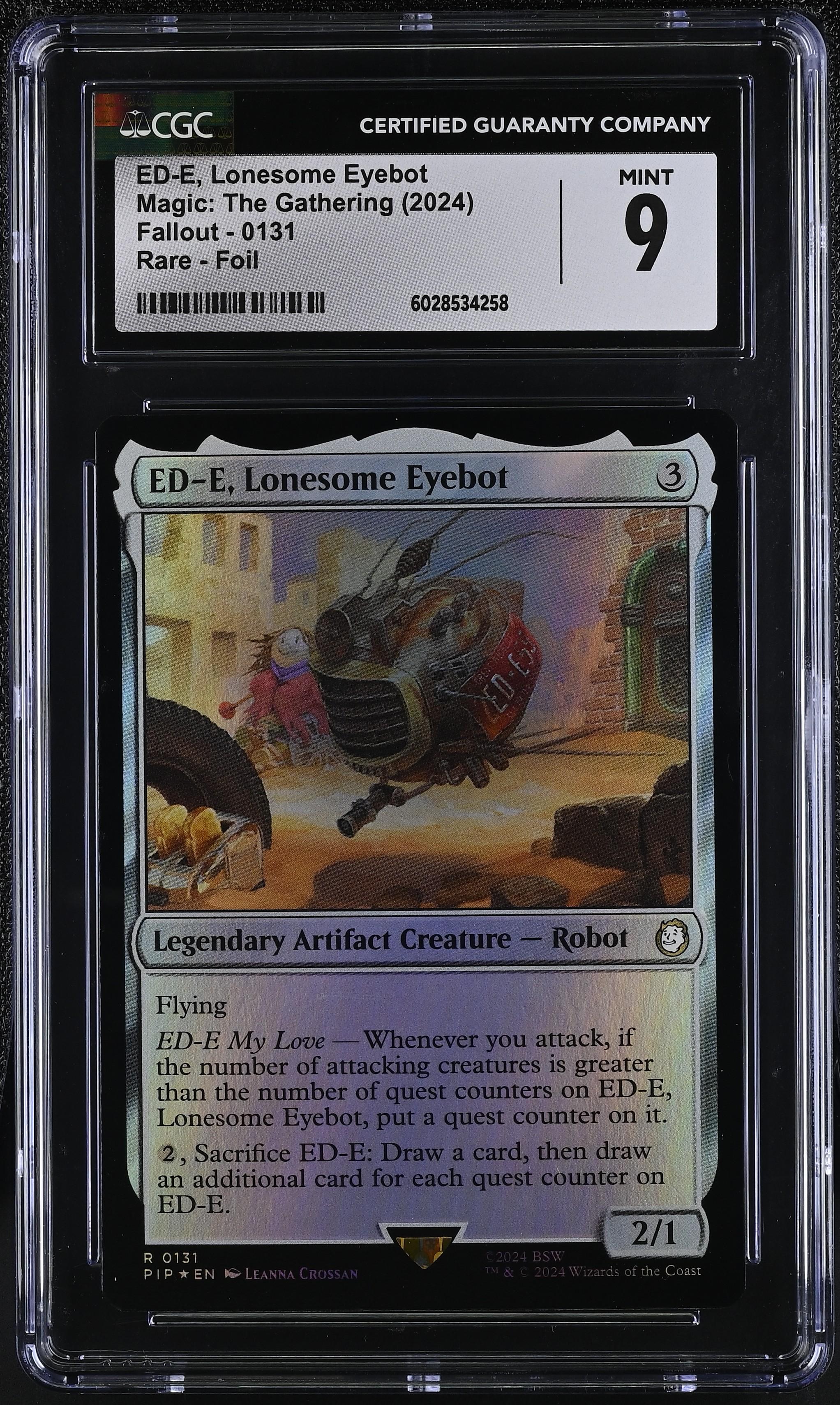 ED-E, Lonesome Eyebot (Universes Beyond: Fallout Foil CGC 9) #4258