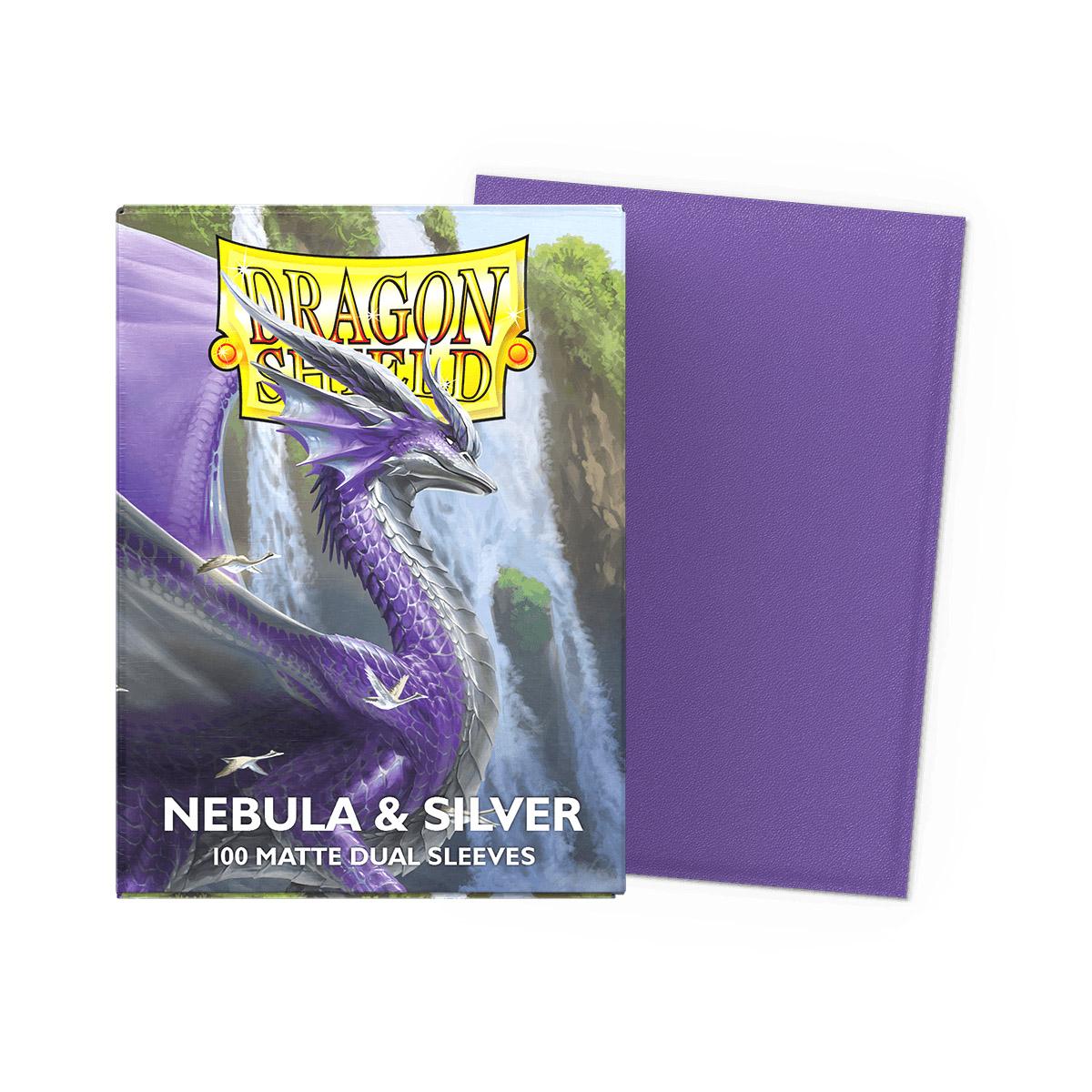 Dragon Shield Sleeves Matte Dual - Nebula & Silver