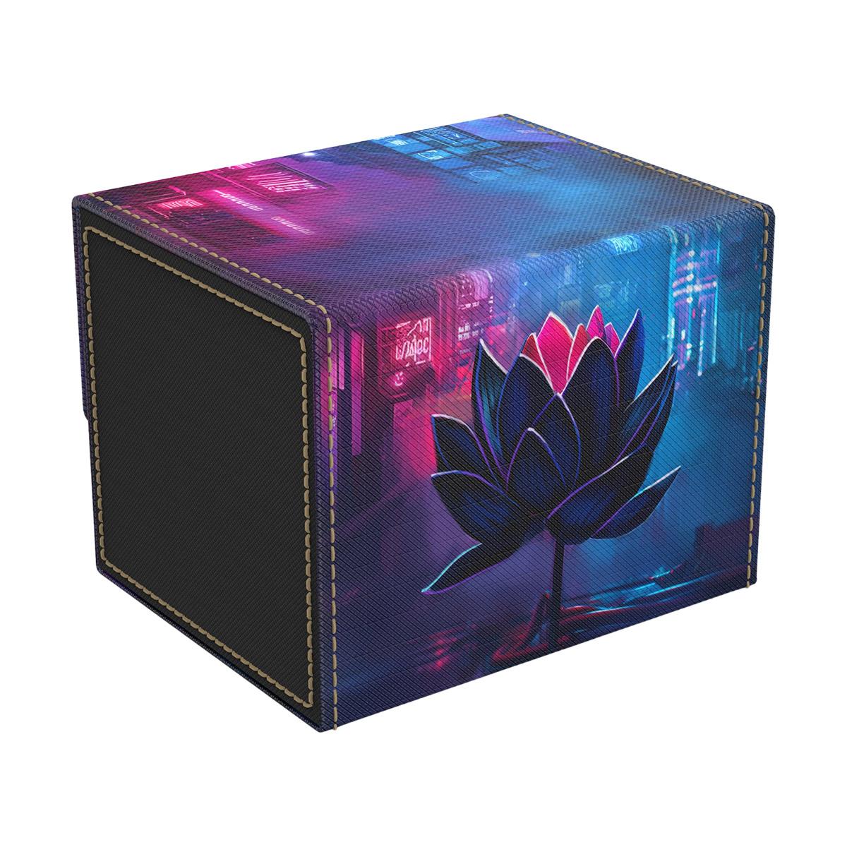 Realm Guard Vault Deck Box - Cyberpunk Black Lotus