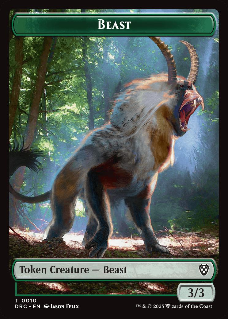 Beast Token | Aetherdrift Commander Decks Foil | Commander | Card Kingdom