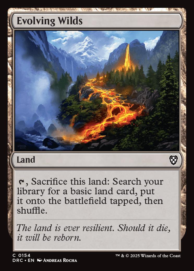 Evolving Wilds | Aetherdrift Commander Decks | Commander | Card Kingdom