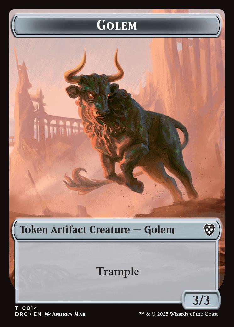 Golem Token // Thopter Token | Aetherdrift Commander Decks | Commander ...