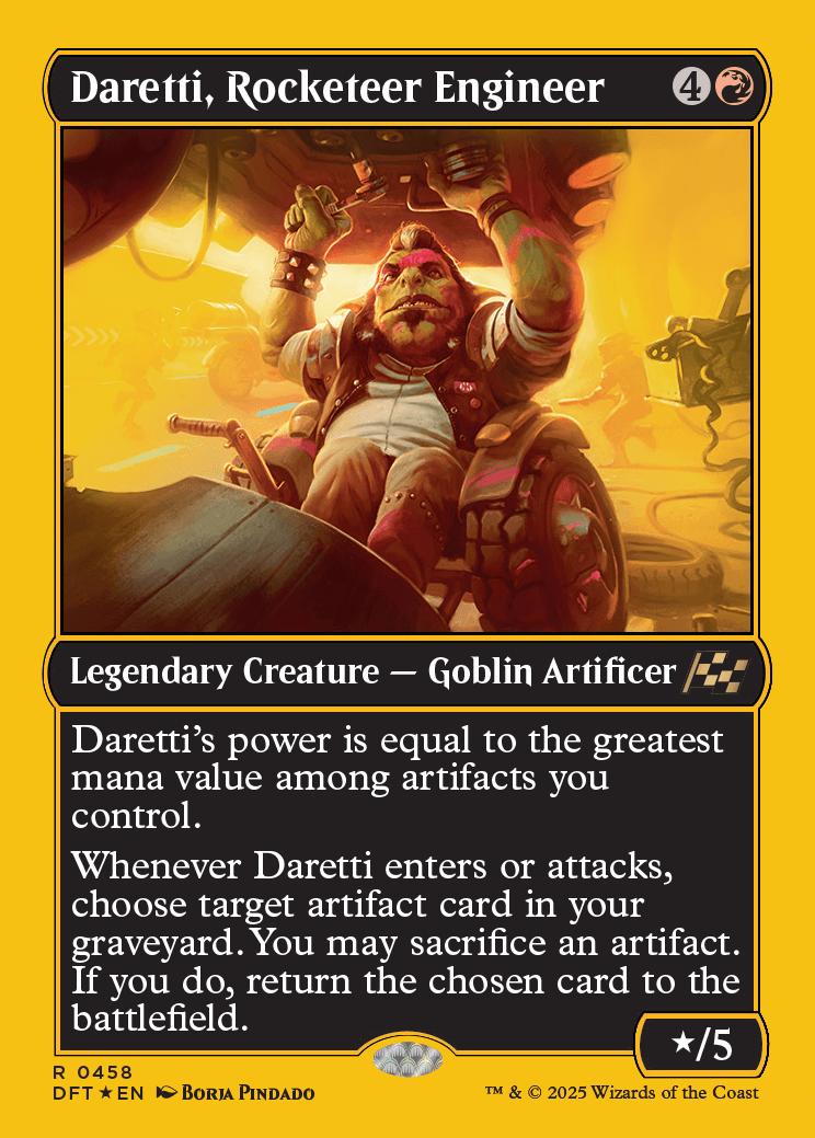 Daretti, Rocketeer Engineer | Aetherdrift Variants Foil | Standard ...