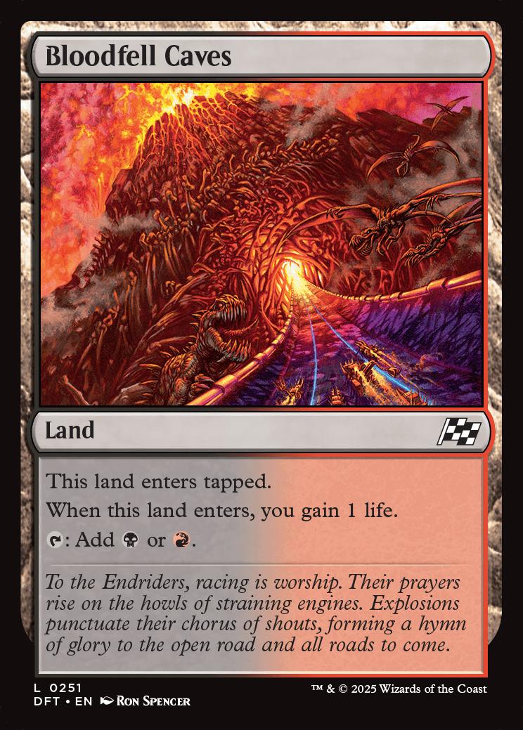 Bloodfell Caves | Aetherdrift Foil | Standard | Card Kingdom
