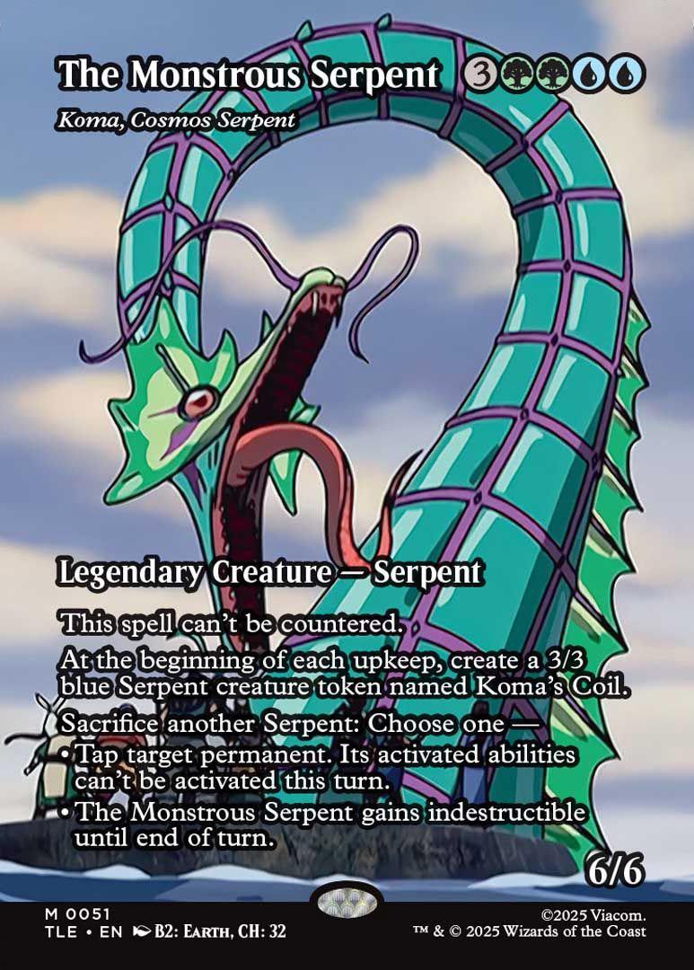 Avatar: The Last Airbender Eternal-Legal Variants Foil: Koma, Cosmos ...