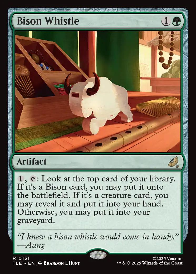 Avatar: The Last Airbender Eternal-Legal: Bison Whistle