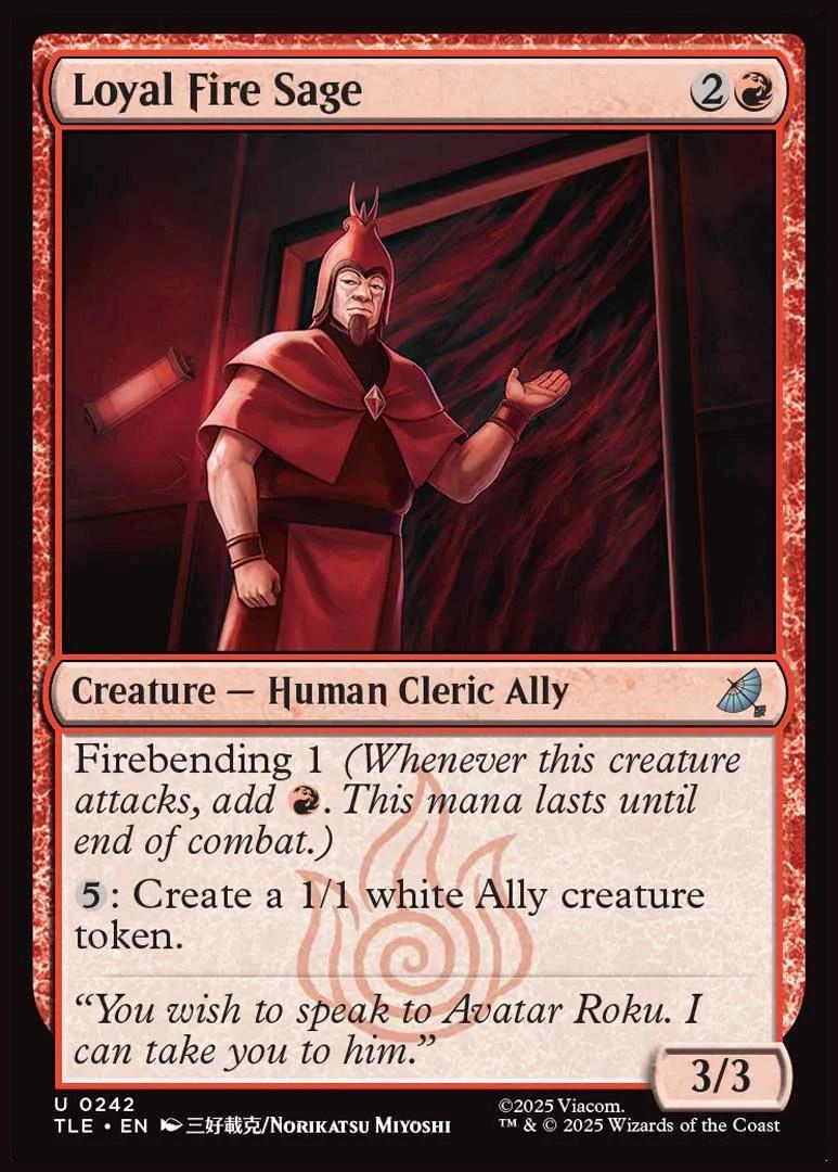 Avatar: The Last Airbender Eternal-Legal Foil: Loyal Fire Sage