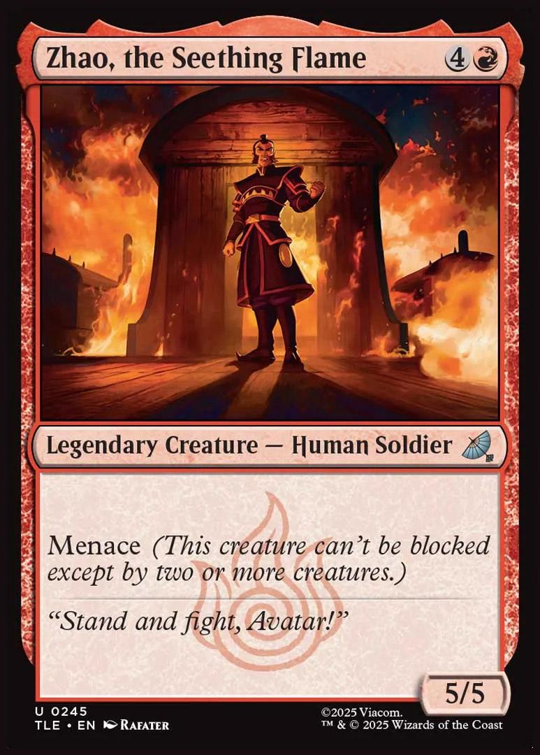 Avatar: The Last Airbender Eternal-Legal Foil: Zhao, the Seething Flame