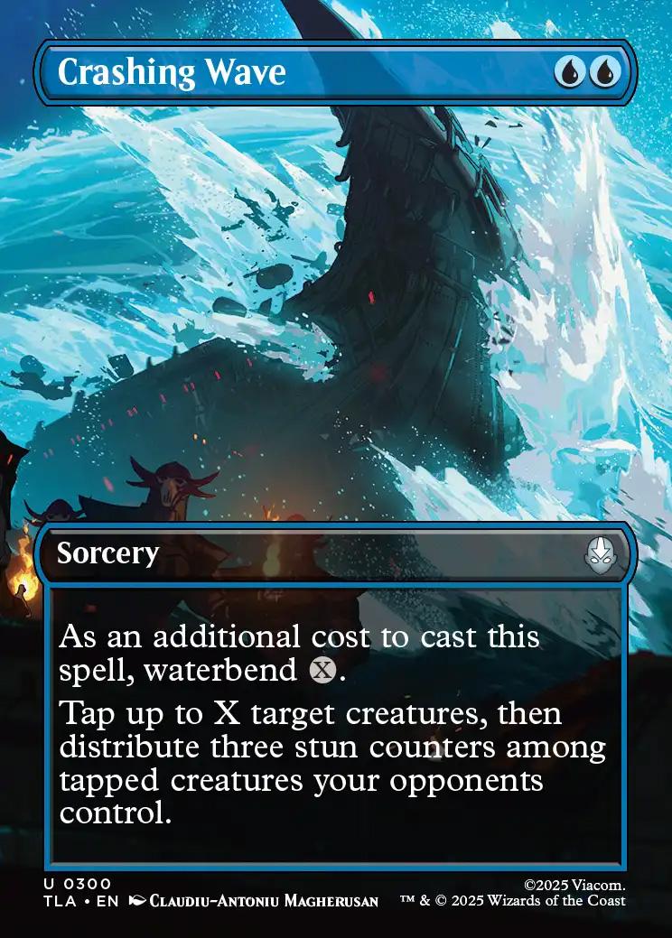 Avatar: The Last Airbender Variants Foil: Crashing Wave (0300 - Borderless)
