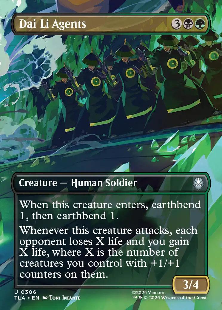 Avatar: The Last Airbender Variants: Dai Li Agents (0306 - Borderless)