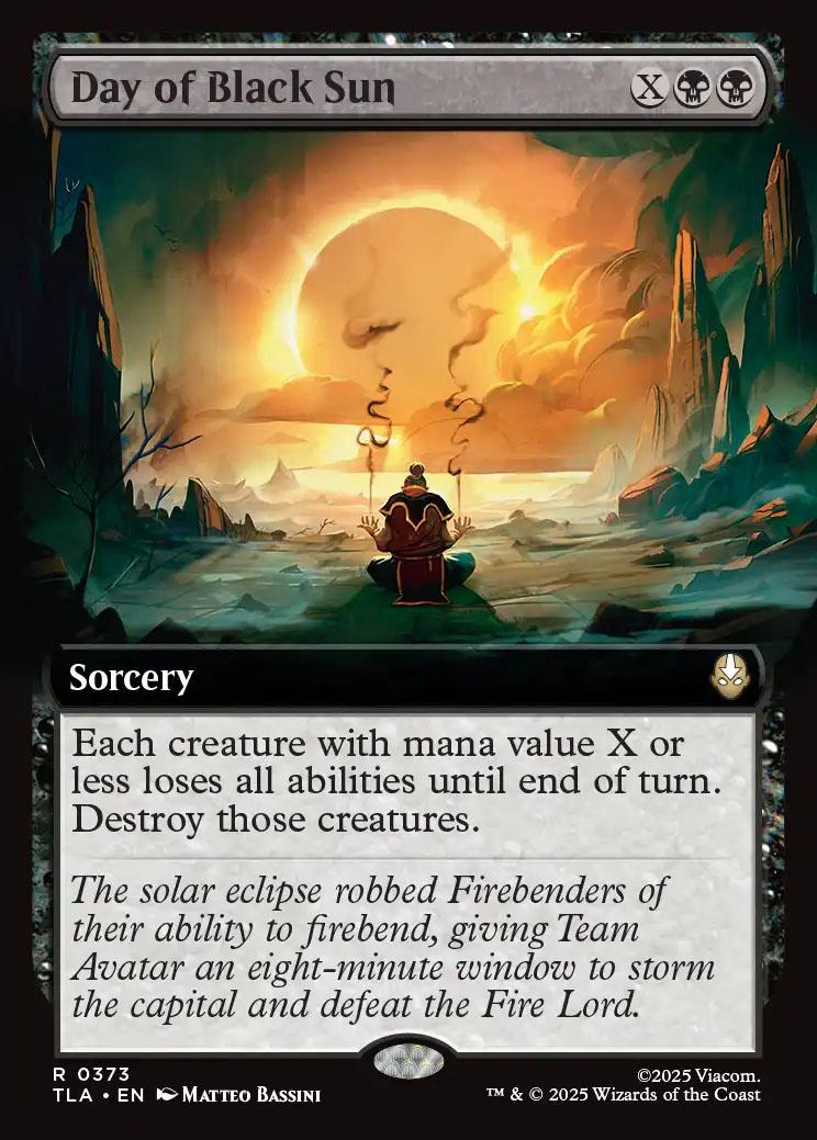 Avatar: The Last Airbender Variants: Day of Black Sun (0373 - Extended Art)