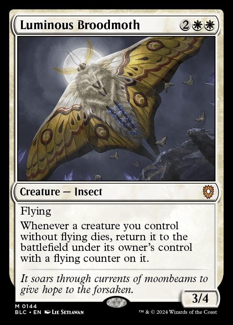 Luminous Broodmoth | Bloomburrow Commander Decks | Commander | Card Kingdom