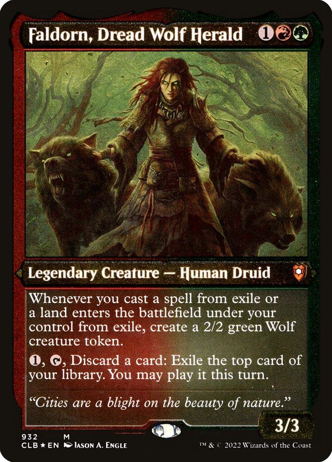 Faldorn, Dread Wolf Herald | Commander Legends: Battle for Baldur's ...