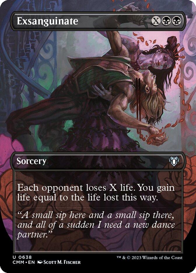 Commander Masters Variants Foil: Exsanguinate (Borderless)