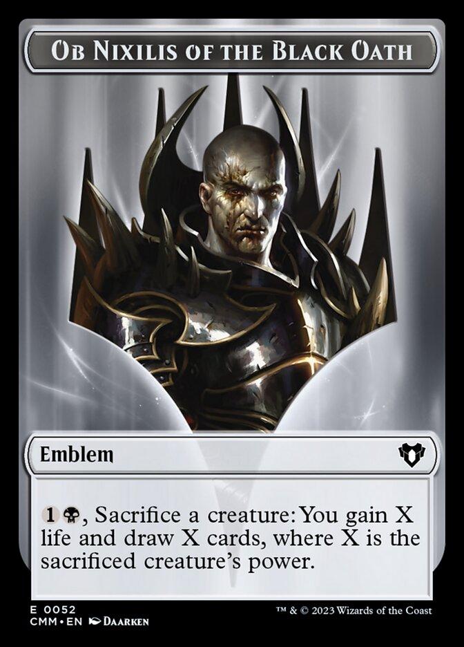 Ob Nixilis of the Black Oath Emblem | Commander Masters | Commander ...