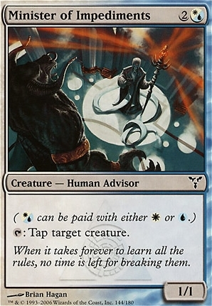 Minister of Impediments | Dissension | Modern | Card Kingdom