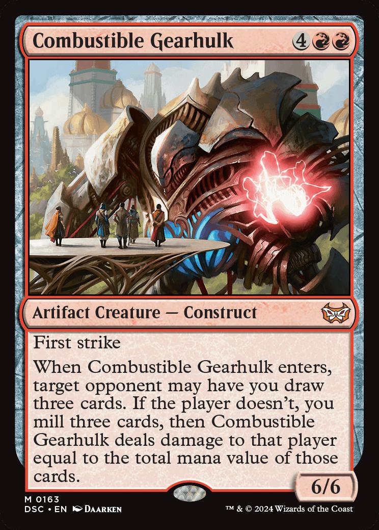 Combustible Gearhulk | Duskmourn: House of Horror Commander Decks ...