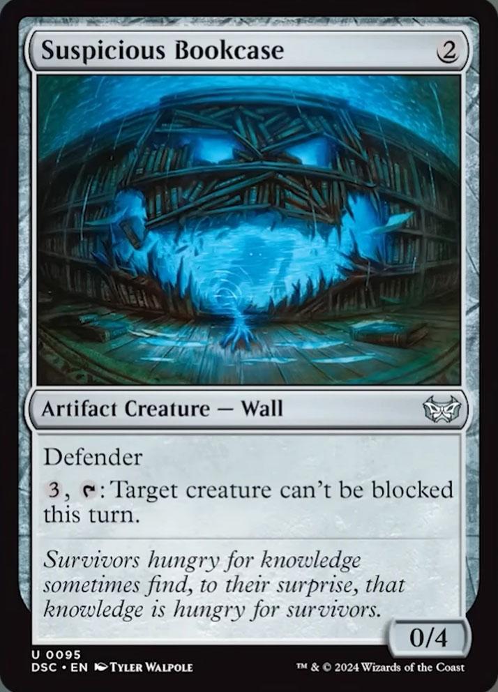 Suspicious Bookcase | Duskmourn: House of Horror Commander Decks ...