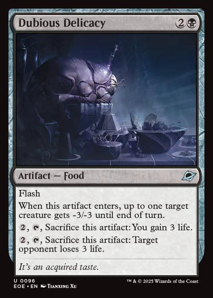 Dubious Delicacy | Edge of Eternities Foil | Standard | Card Kingdom