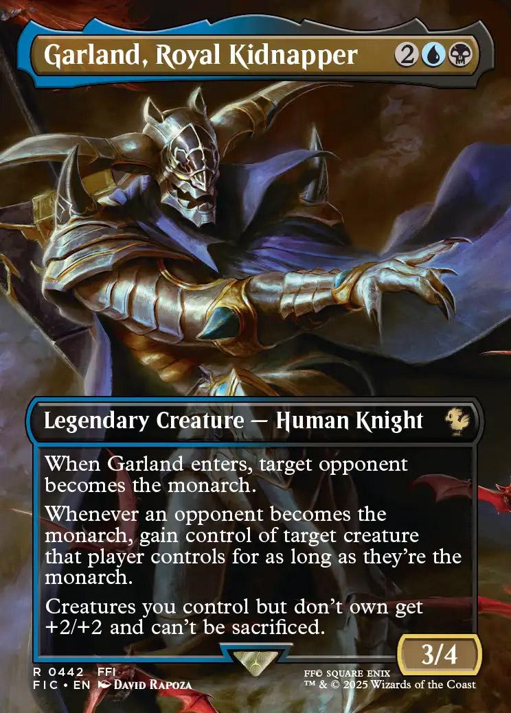 Final Fantasy Commander Decks Variants: Garland, Royal Kidnapper