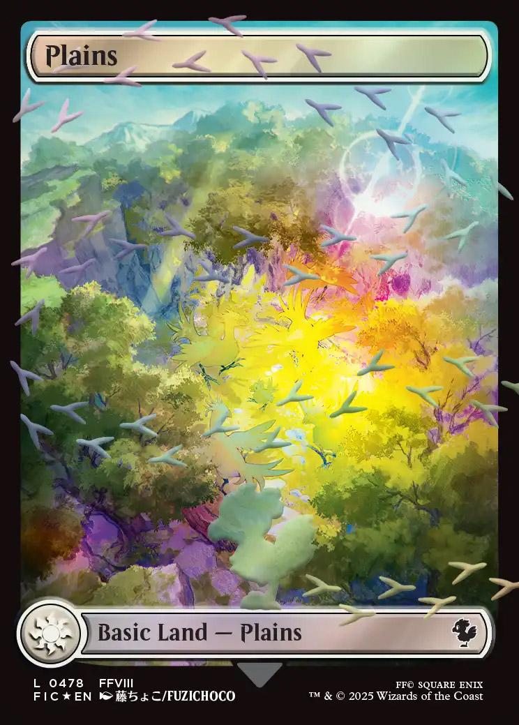 Final Fantasy Commander Decks Variants Foil: Plains (0478 - Chocobo ...