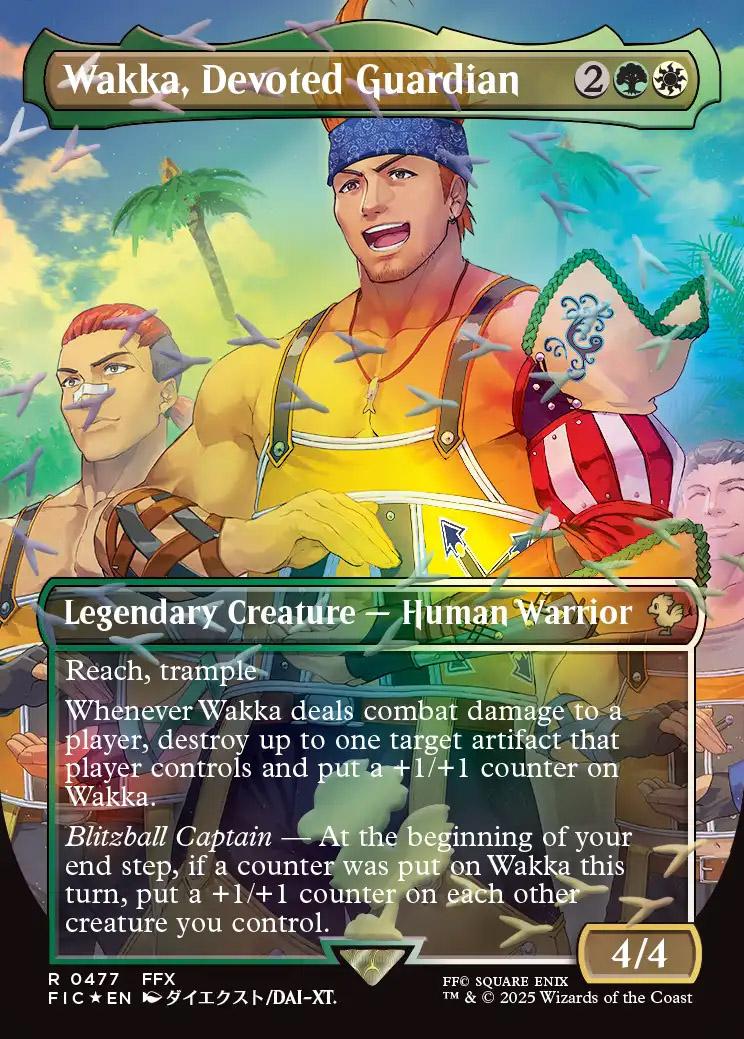 Final Fantasy Commander Decks Variants Foil: Wakka, Devoted Guardian ...