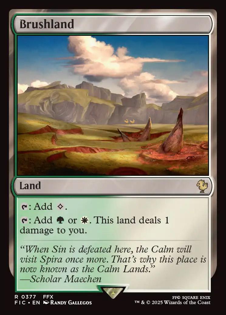 Final Fantasy Commander Decks Foil: Brushland (Surge Foil)