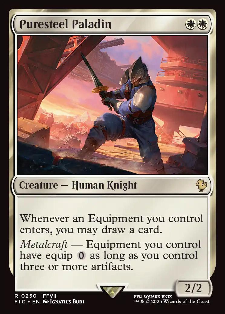 Final Fantasy Commander Decks Foil: Puresteel Paladin (Surge Foil)