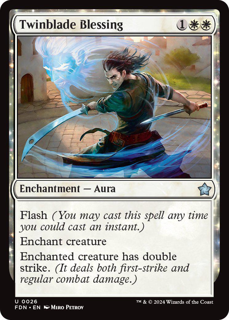 Twinblade Blessing | Foundations | Standard | Card Kingdom