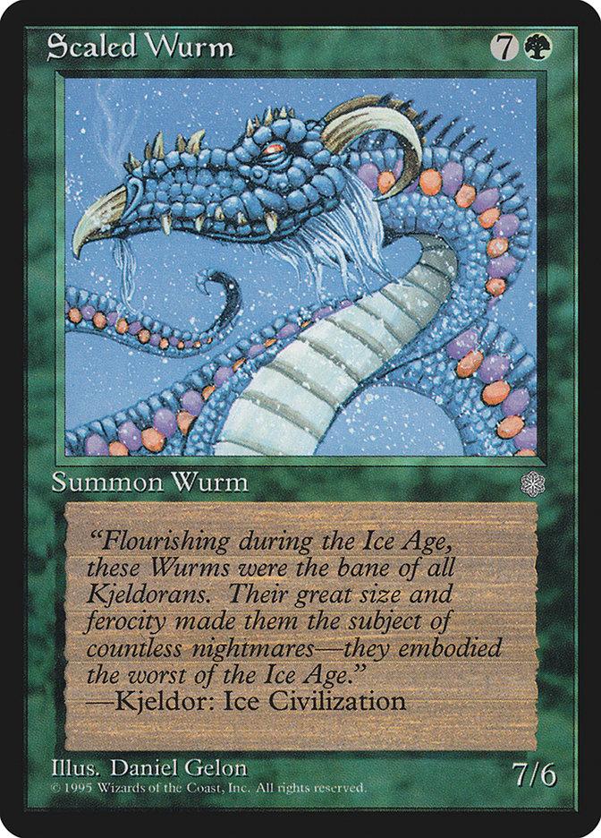 Scaled Wurm | Ice Age | Card Kingdom