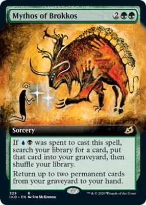 Mythos of Brokkos | Ikoria: Lair of Behemoths Variants | Modern | Card ...
