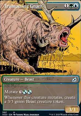 Trumpeting Gnarr | Ikoria: Lair of Behemoths Variants Foil | Modern ...