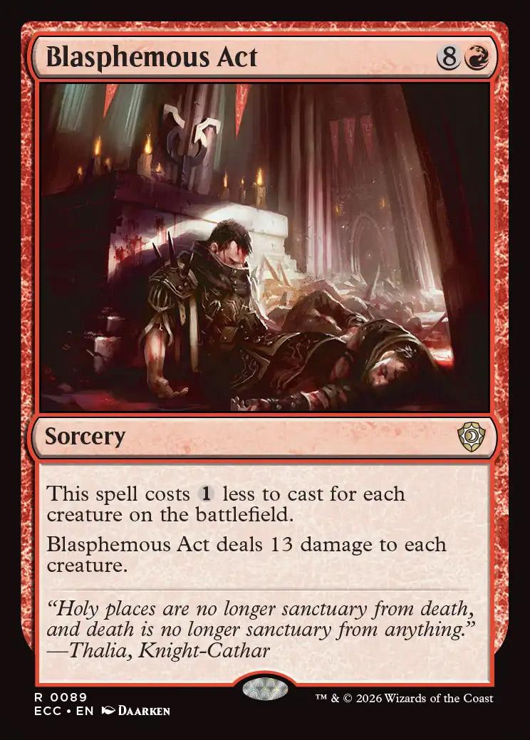 Blasphemous Act | Lorwyn Eclipsed Commander Decks | Commander | Card ...