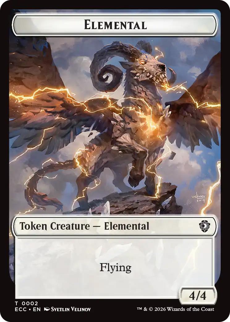 Elemental Token | Lorwyn Eclipsed Commander Decks Foil | Commander ...