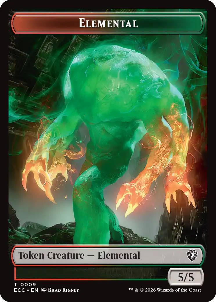 Elemental Token | Lorwyn Eclipsed Commander Decks Foil | Commander ...