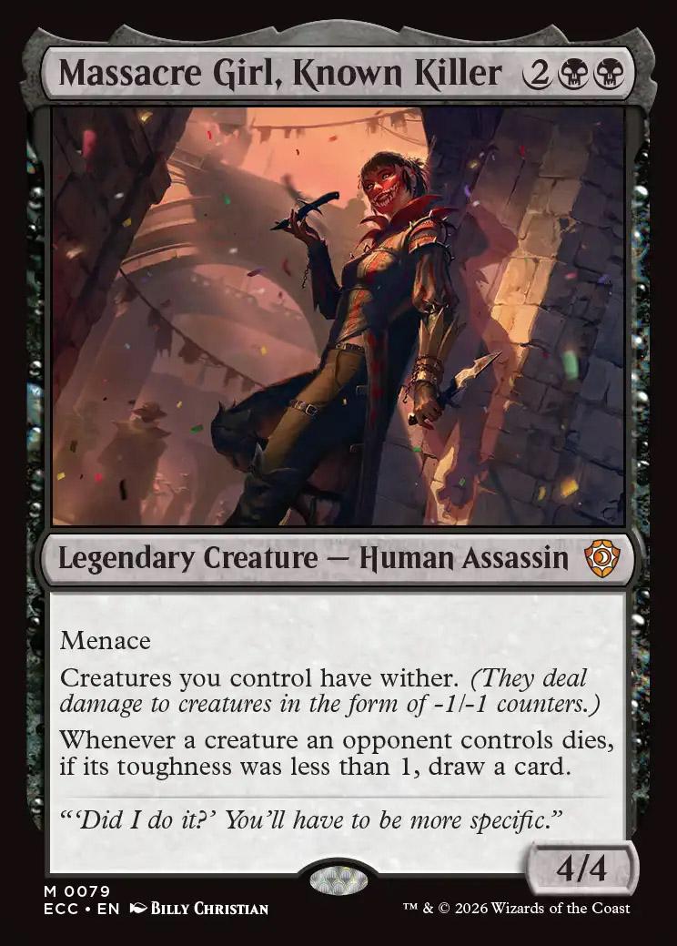 Massacre Girl, Known Killer | Lorwyn Eclipsed Commander Decks ...