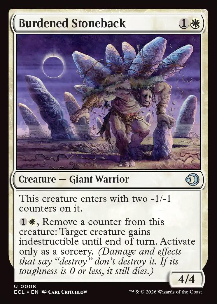 Burdened Stoneback | Lorwyn Eclipsed | Standard | Card Kingdom