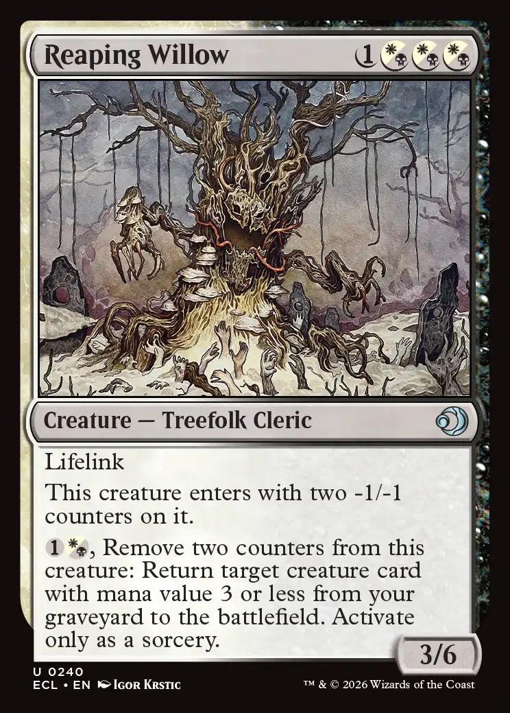 Reaping Willow | Lorwyn Eclipsed | Standard | Card Kingdom