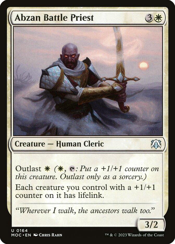 Abzan Battle Priest | March of the Machine Commander Decks | Commander ...