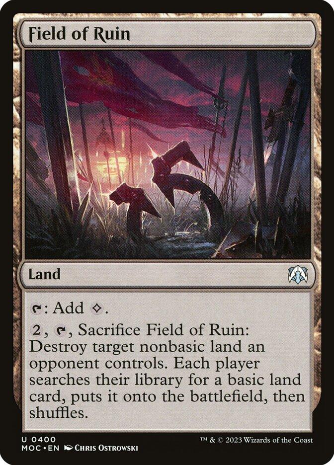 Field of Ruin | March of the Machine Commander Decks | Commander | Card ...