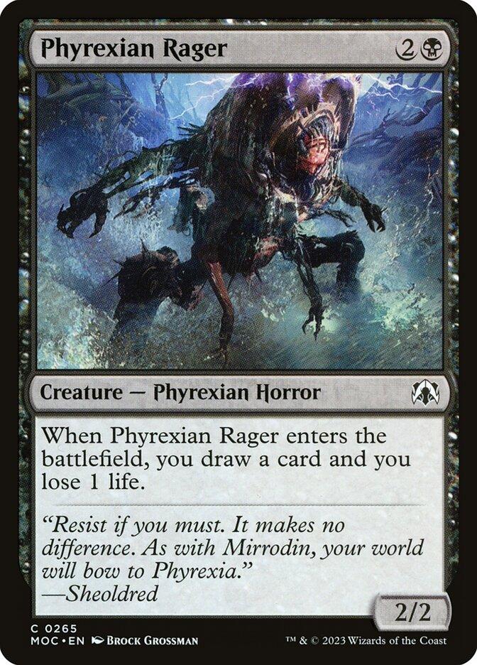 Phyrexian Rager | March of the Machine Commander Decks | Commander ...