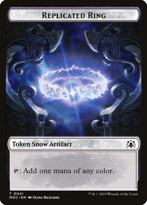 Replicated Ring // Food Token | March of the Machine Commander Decks ...