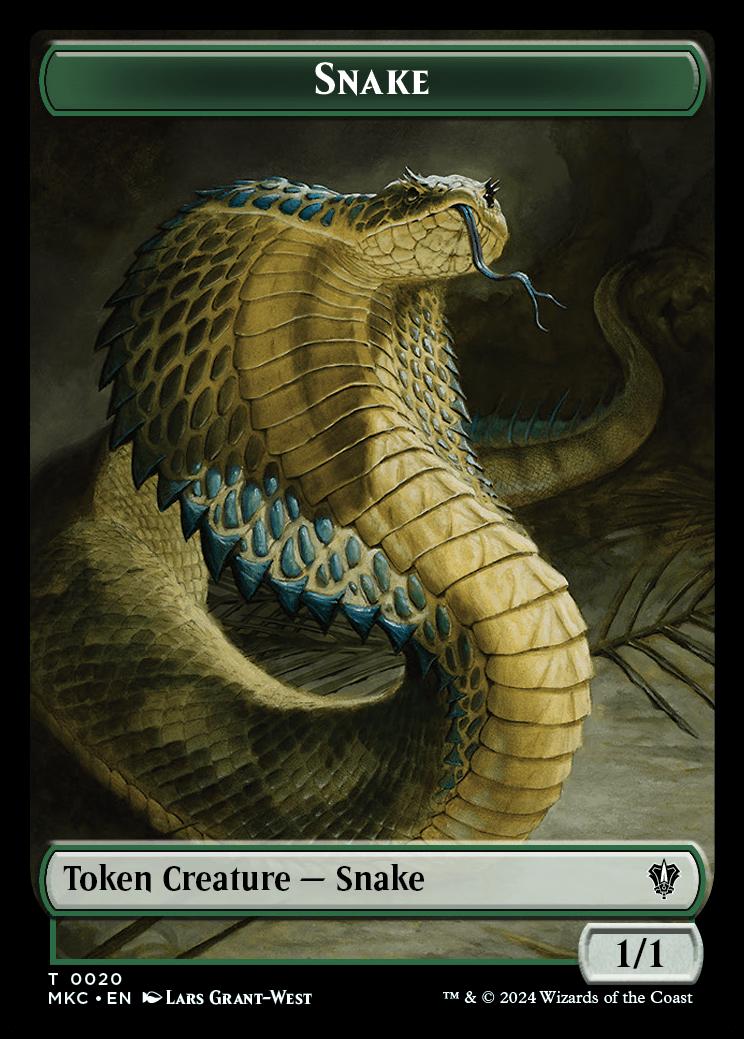 Snake Token // Morph Token | Murders at Karlov Manor Commander Decks ...