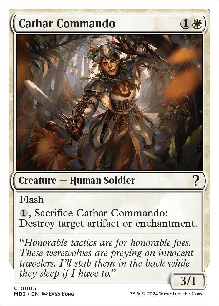 Cathar Commando | Mystery Booster 2 | Card Kingdom