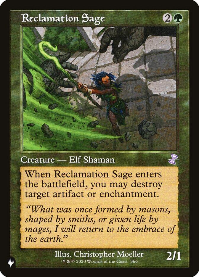 Reclamation Sage | Mystery Booster/The List | Card Kingdom