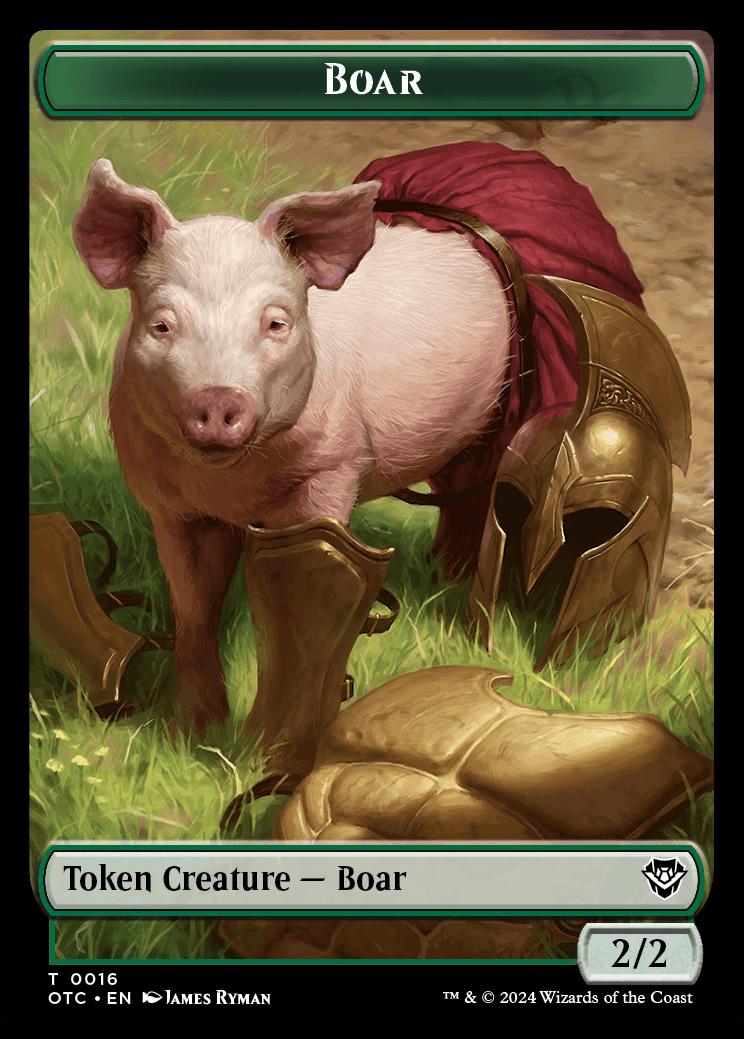 Boar Token // Drake Token | Outlaws of Thunder Junction Commander Decks ...