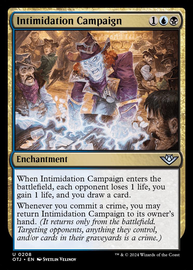 Intimidation Campaign | Outlaws of Thunder Junction | Standard | Card ...
