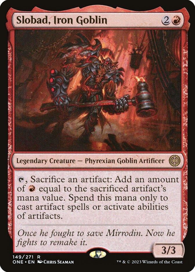 Slobad, Iron Goblin | Phyrexia: All Will Be One Foil | Standard | Card ...