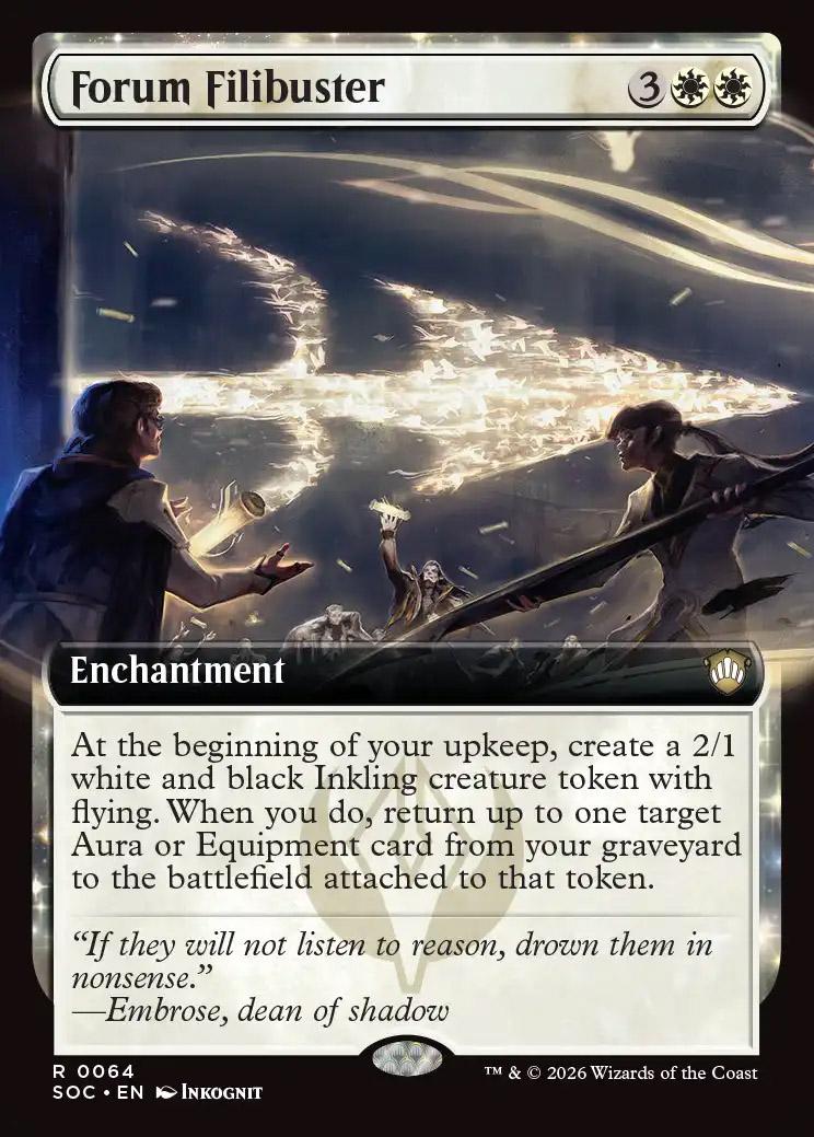 Secrets of Strixhaven Commander Decks Variants: Forum Filibuster (0064 ...